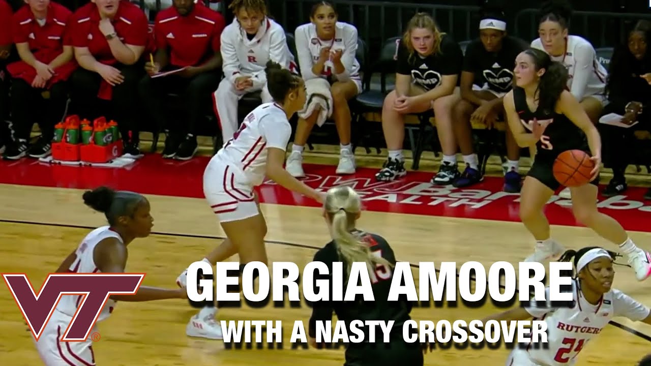 Virginia Tech's Georgia Amoore With A Nasty Crossover - YouTube