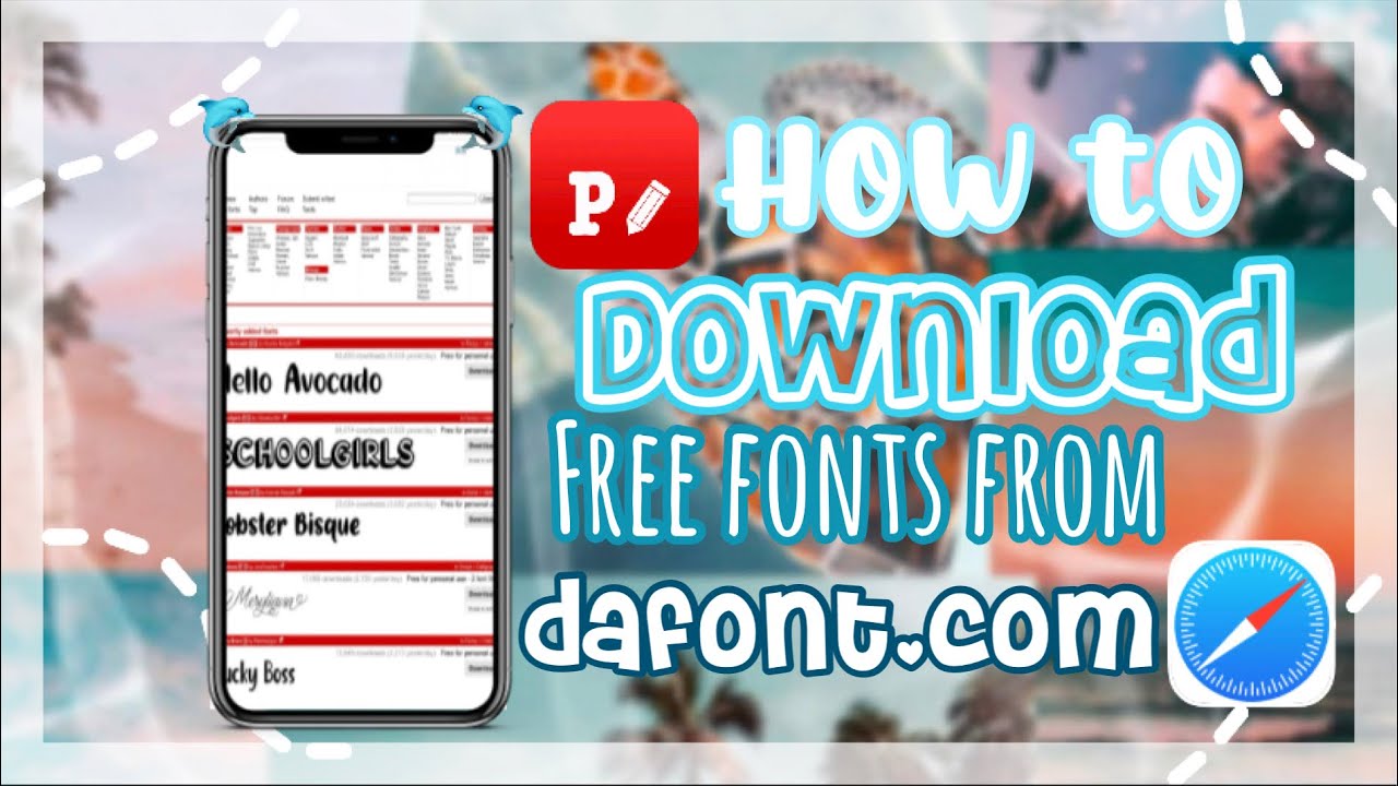 HOW To Download Free Fonts From Dafont.com TUTORIAL! Download Fonts To ...