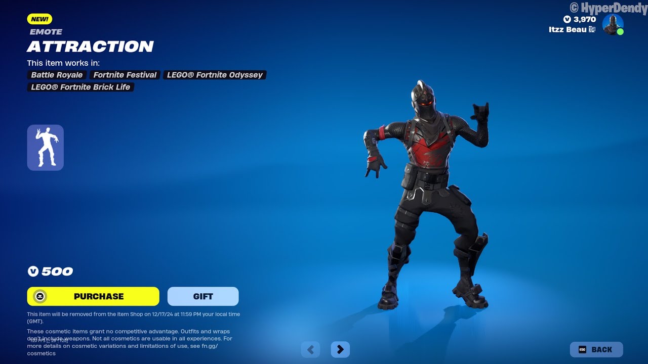 Fortnite Item Shop NEW ATTRACTION EMOTE GAMEPLAY! December 14th, 2024 ...