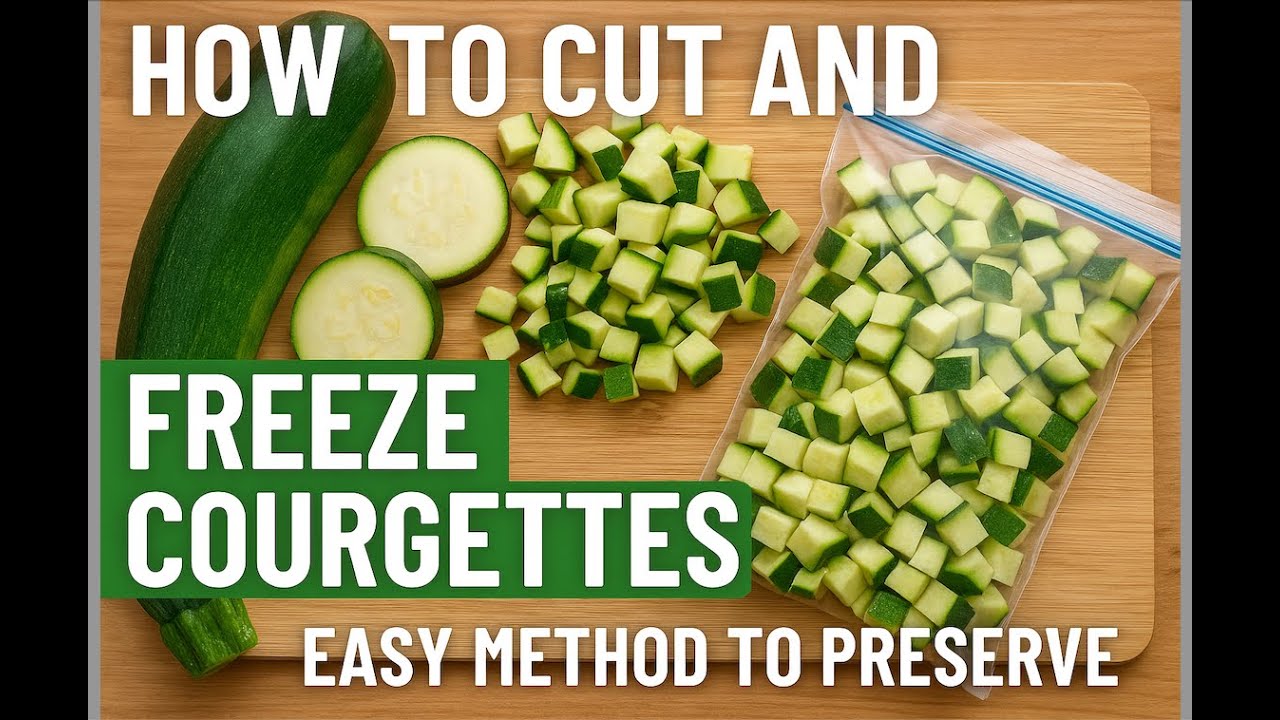 How to Cut and Freeze Courgettes | Easy Method to Preserve Fresh ...
