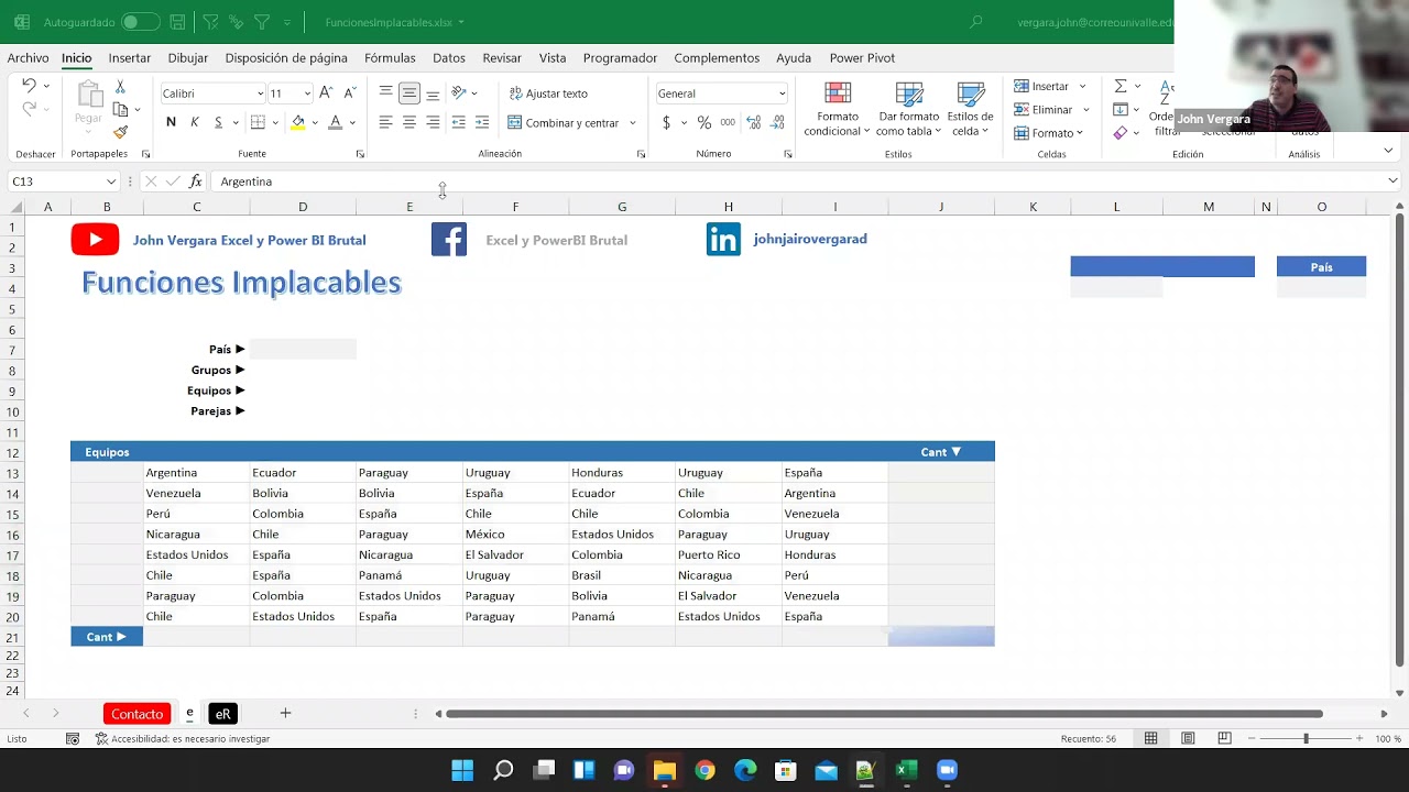 FUNCIONES IMPLACABLES BUSQUEDAS AVANZADAS EN EXCEL - EXCEL LOVERS - YouTube