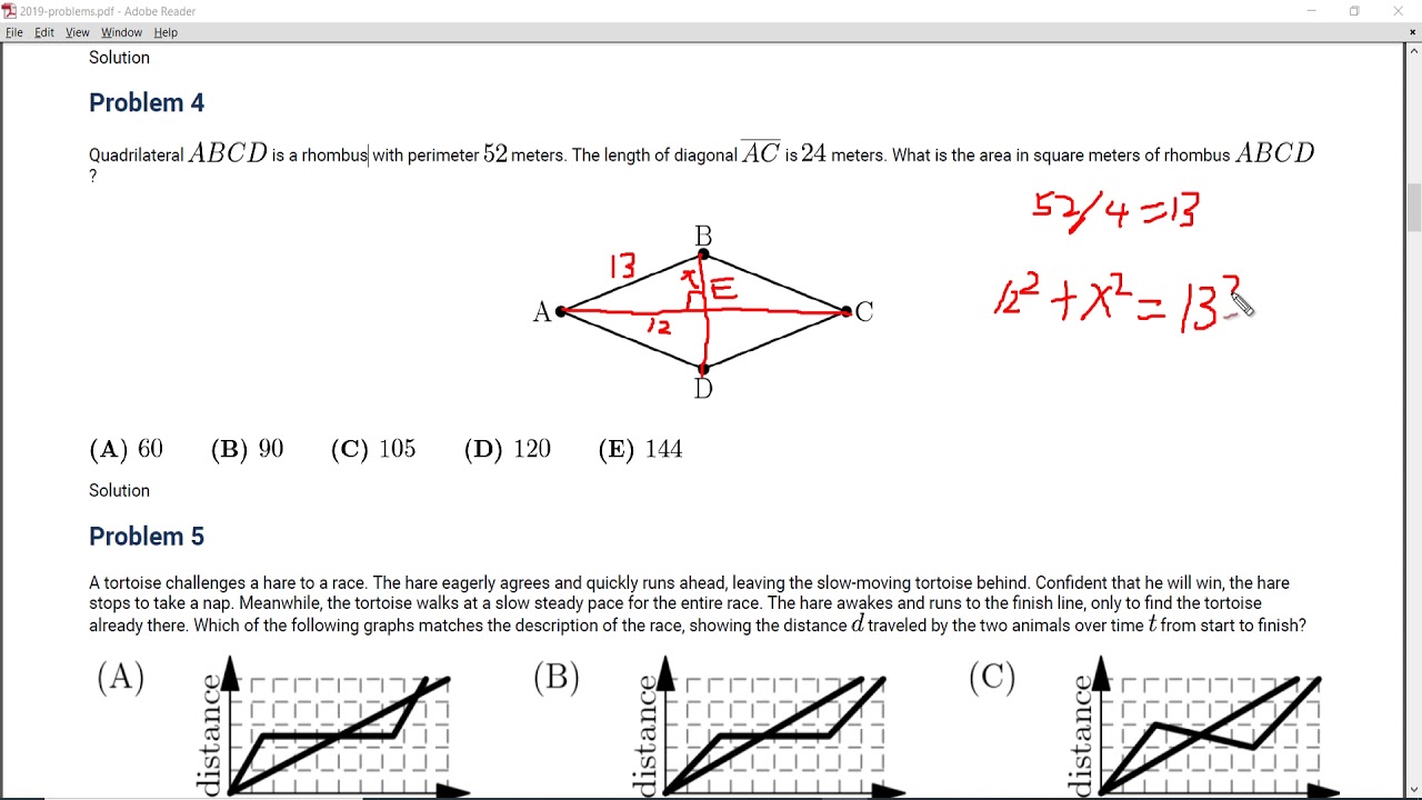 AMC8 2019 Problem 4 - YouTube