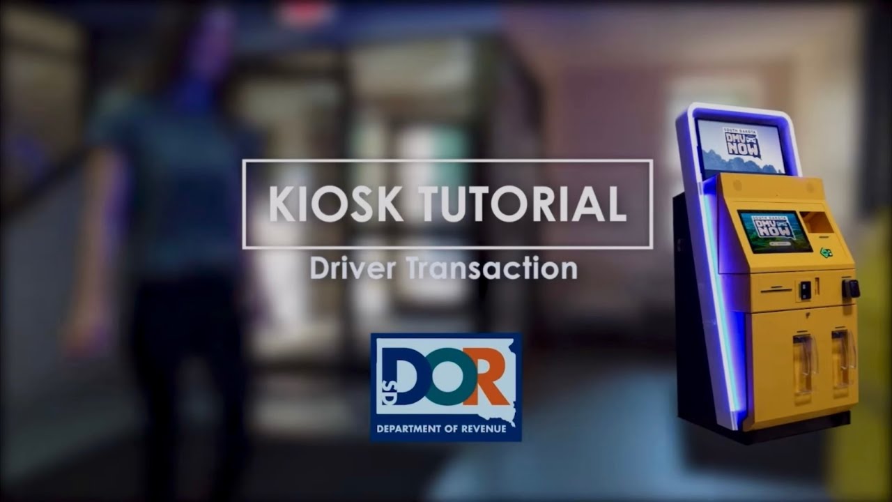 South Dakota Dept. of Revenue - DMV Kiosk Tutorial on Driver License ...