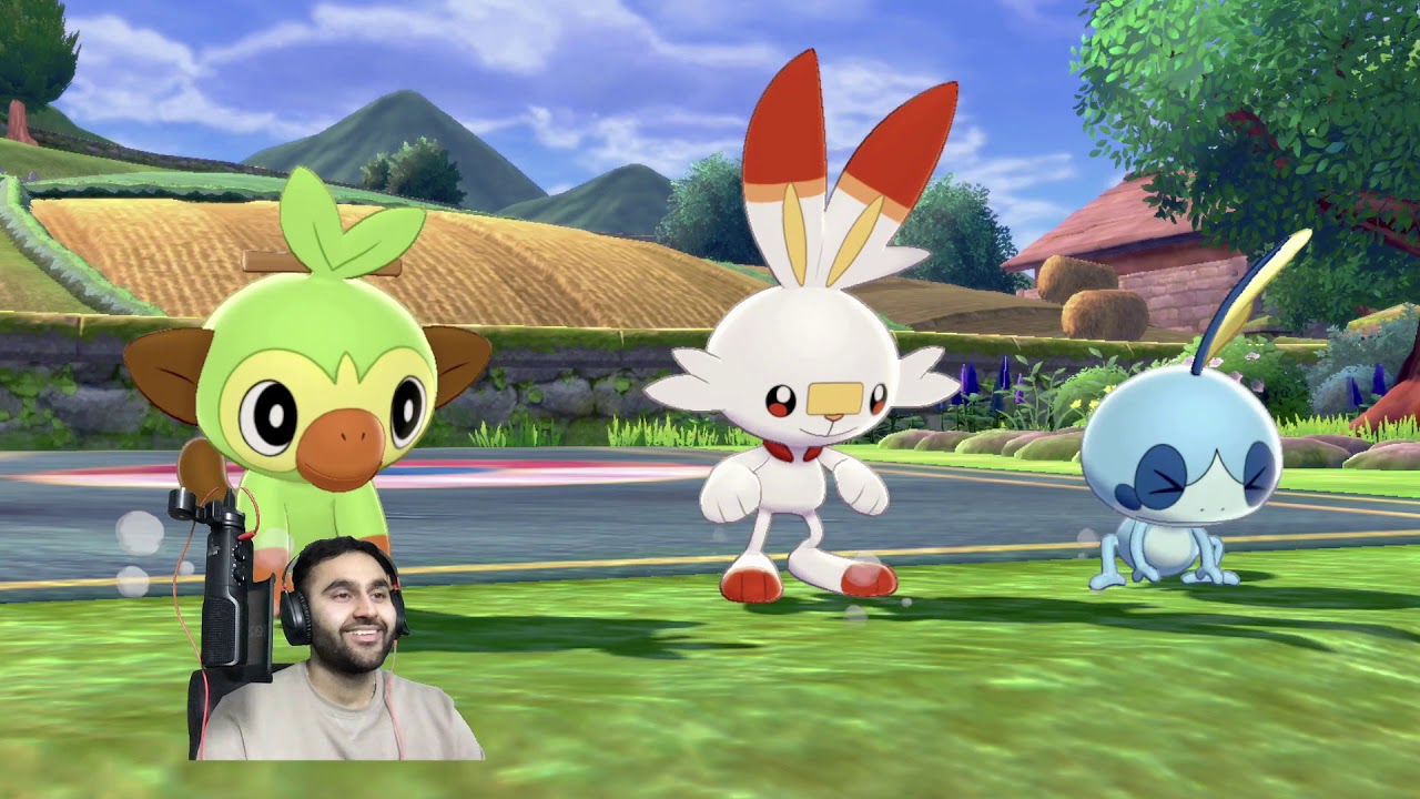 POKEMON SWORD FIRST BATTLE - YouTube