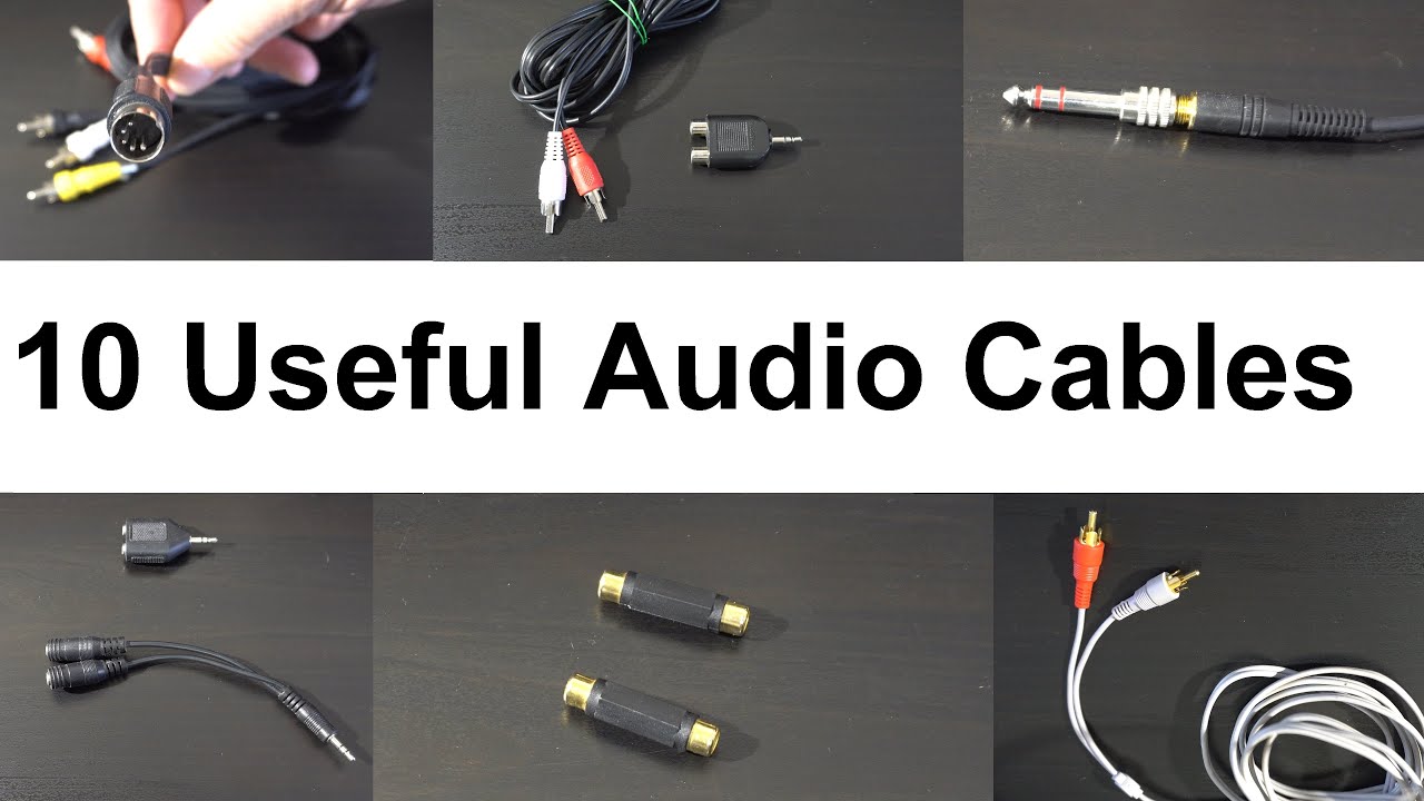 Basic Cables for Hooking Up To Vintage Audio - YouTube