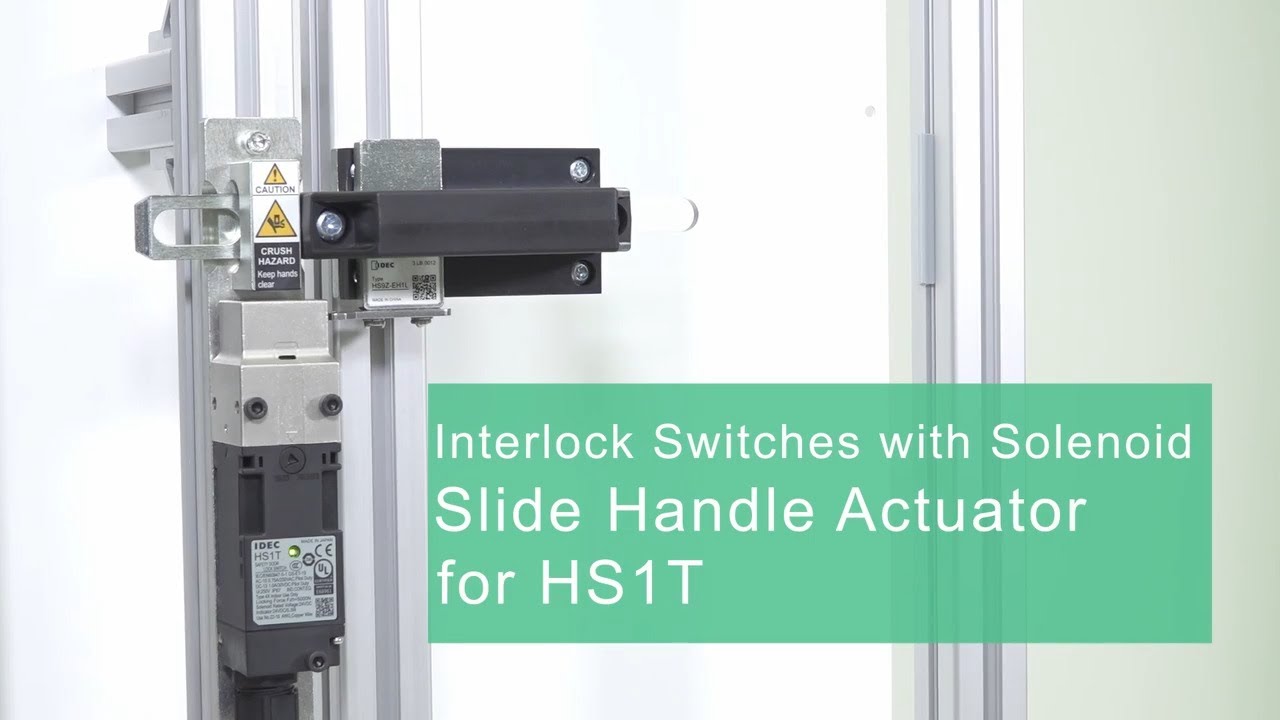 Interlock Switches with Solenoid Slide Handle Actuator for HS1T - YouTube