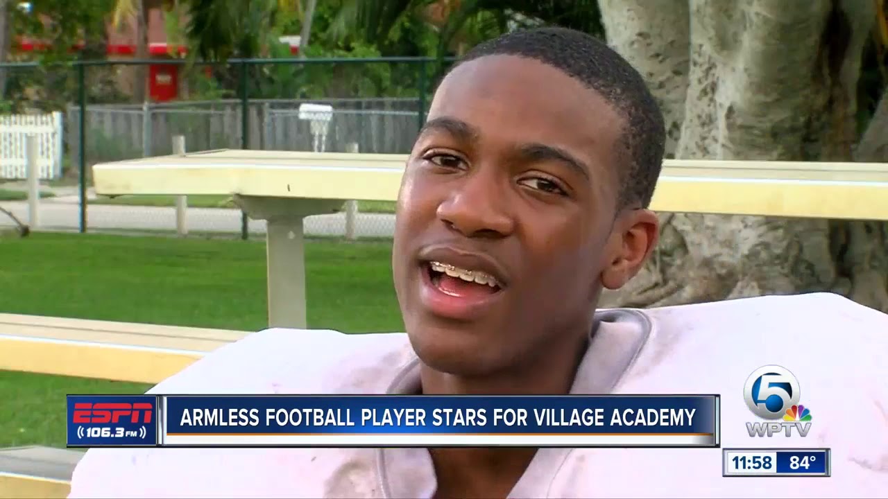 Armless football player Jamarion Styles fueled by adversity - YouTube