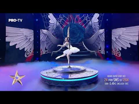 E fenomen la bară și uimește cu talentul ei | Elena Gibson - Românii au Talent