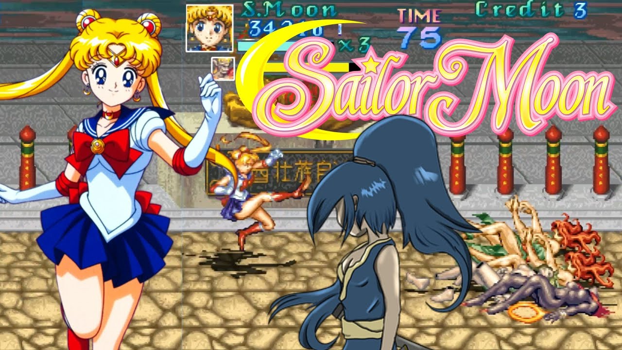 [OpenBOR] Sailor moon v.4 demo - game - games - gamer - YouTube