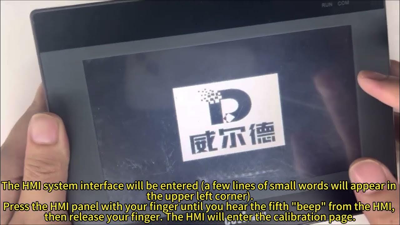 How to quickly calibrate the Coolmay TK60 series HMI ? - YouTube