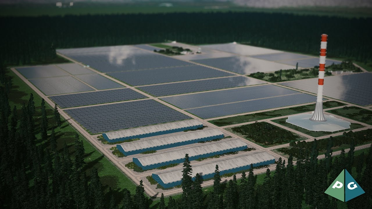 Cities Skylines: Solar Farm Build (Green Cities DLC) - YouTube