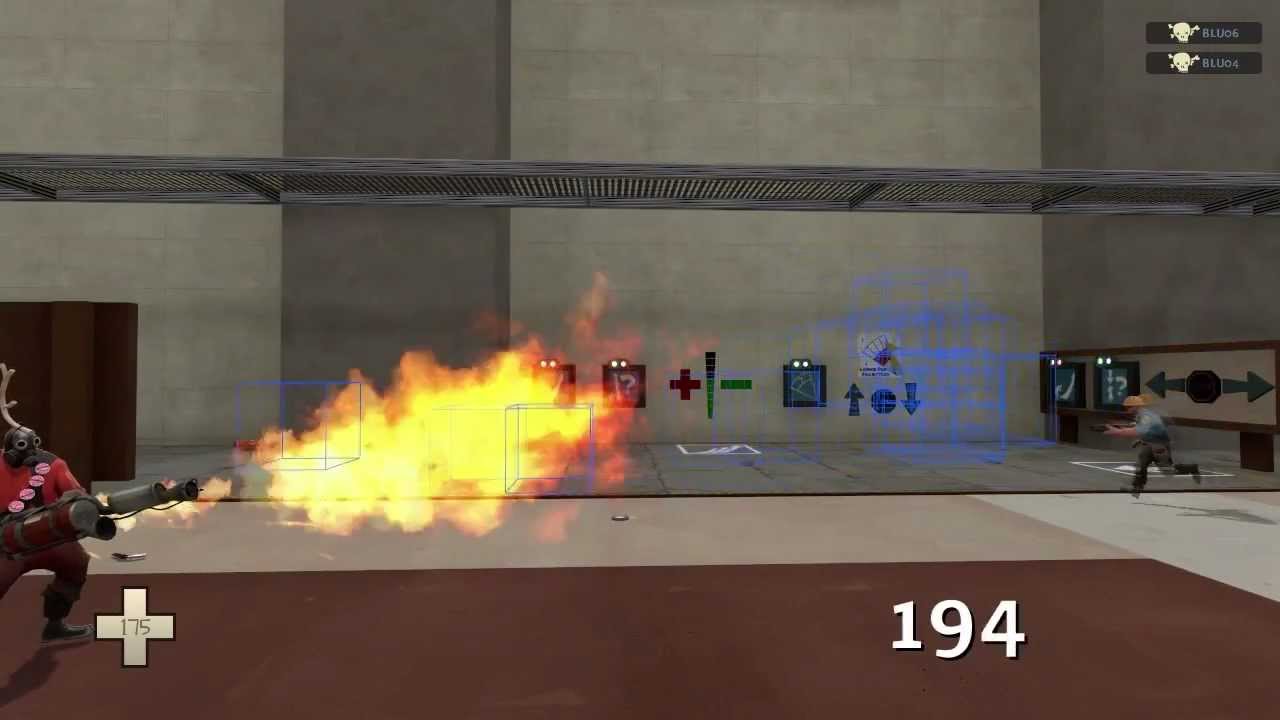 Pyro Mechanics - Flamethrower Extension and Hitboxes - YouTube