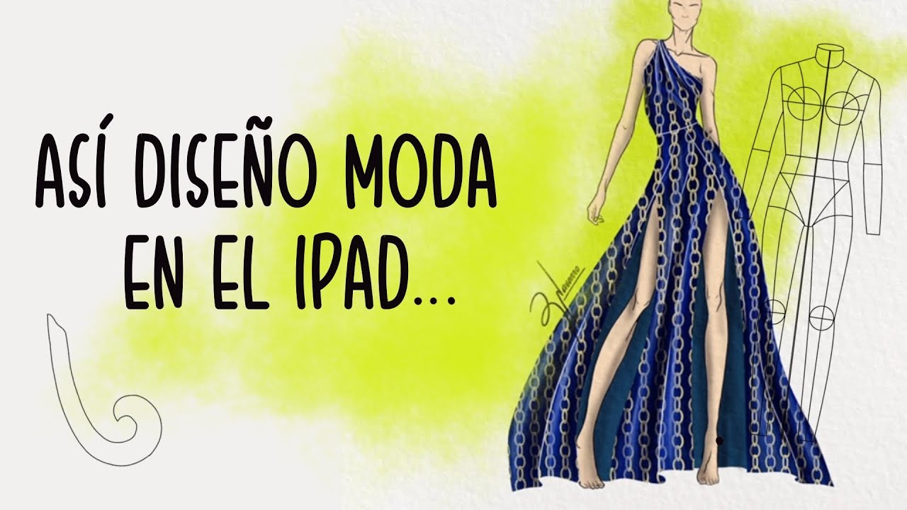 🤯😱SUPER FACIL diseño de moda usando el #ipad #procreate - YouTube