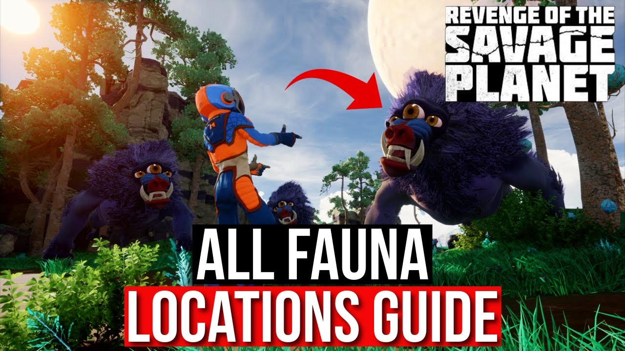 Revenge Of The Savage Planet - All Fauna Locations Guide - YouTube