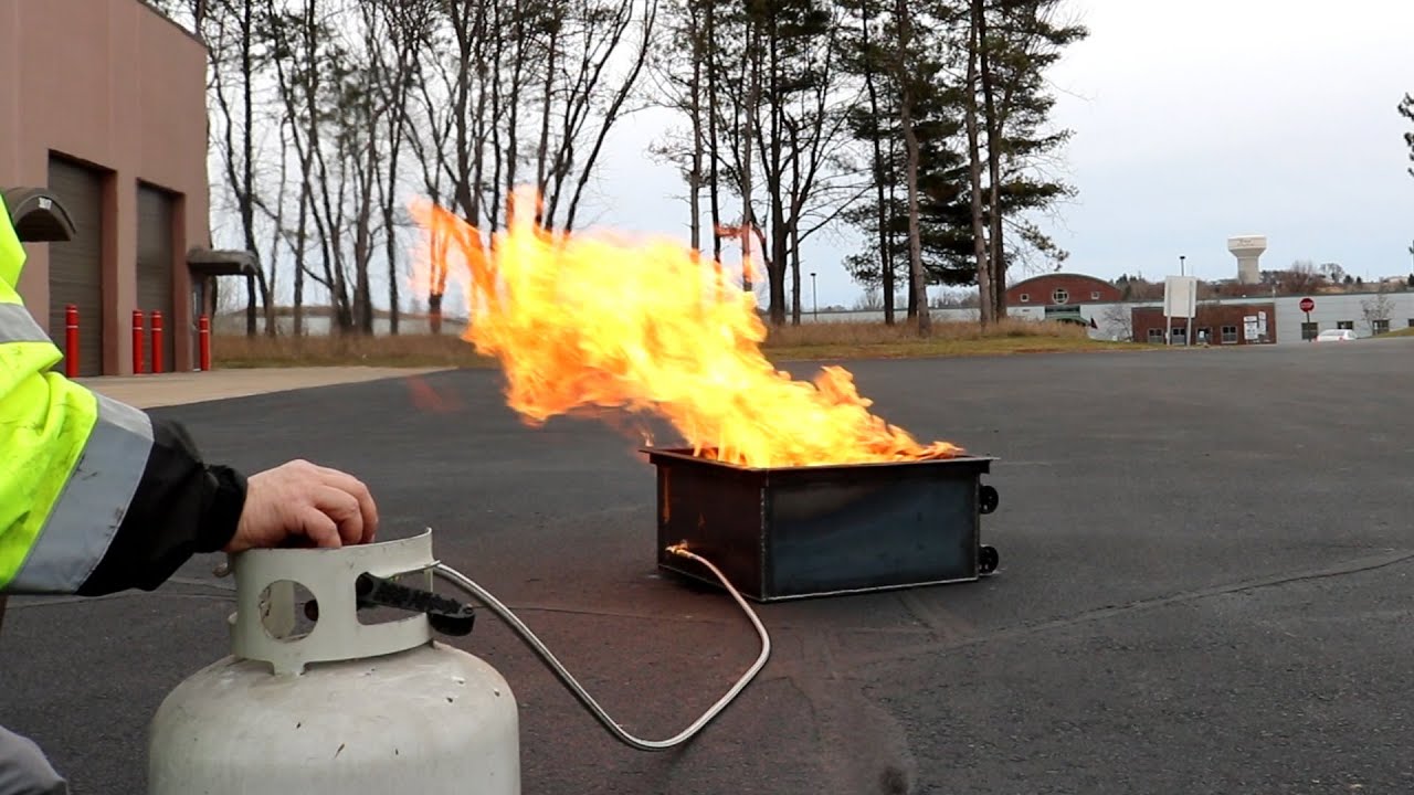 Propane Fire Training Prop Pan - YouTube