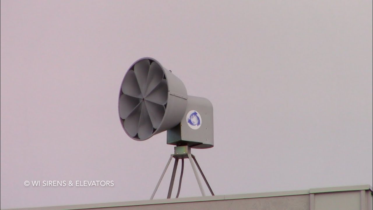 ASC T-128 Siren Test & Ambience, Skokie, IL - 3/3/20 - YouTube