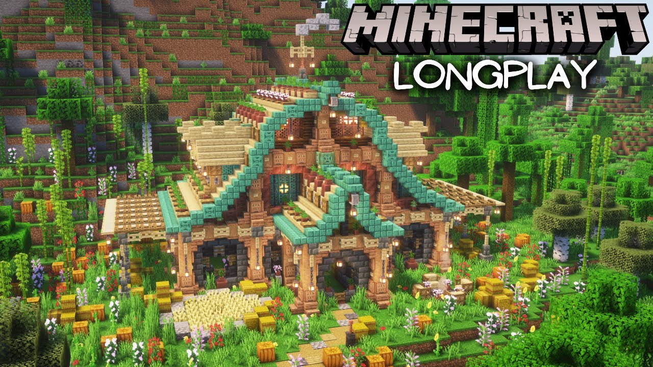 Minecraft Survival - Relaxing Longplay - Tuff & Copper Barn (No ...
