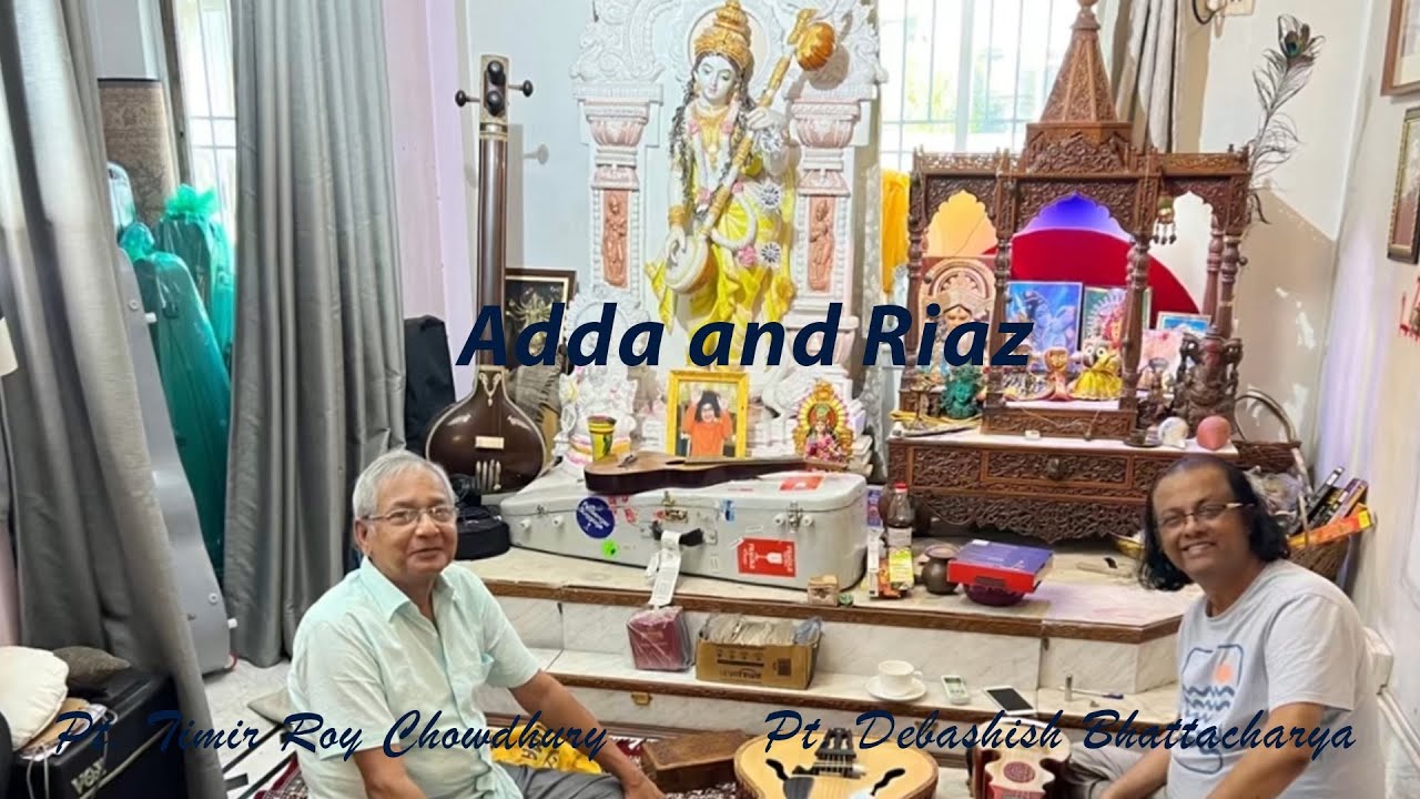 Adda and Riaz | Pandit Debashish Bhattacharya | Pandit Timir Roy Chowdhury - YouTube