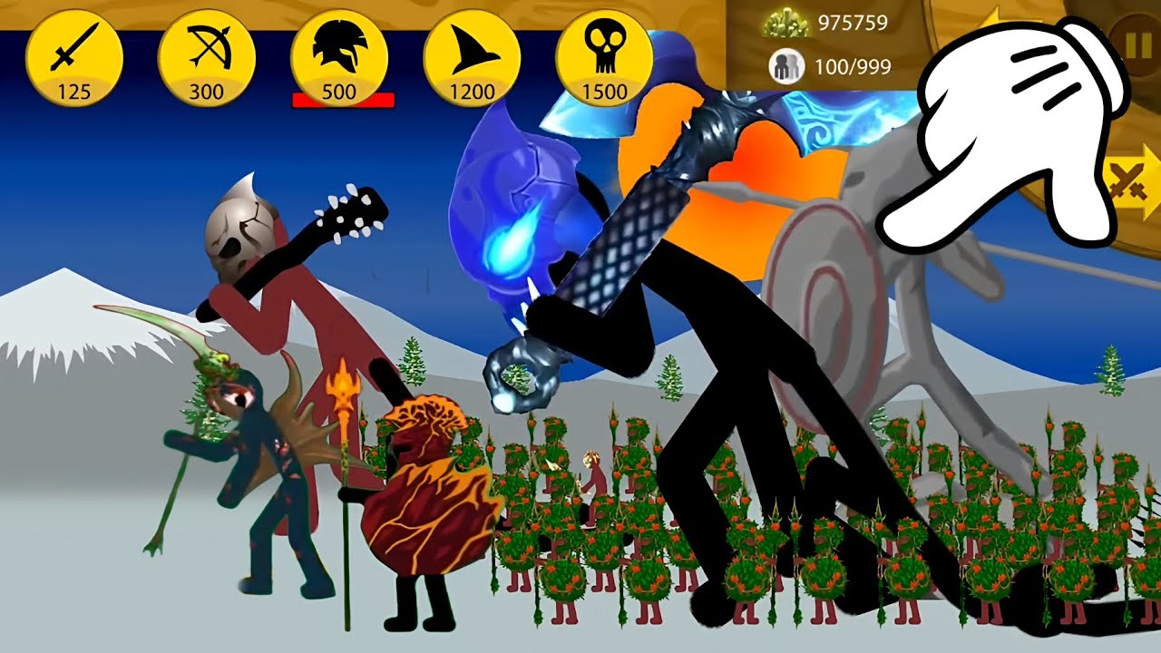 GIANT ICE BOSS FINAL BOSS KAI PRINCE LAVA ARMY LEAFE STICK WAR LEGACY ...
