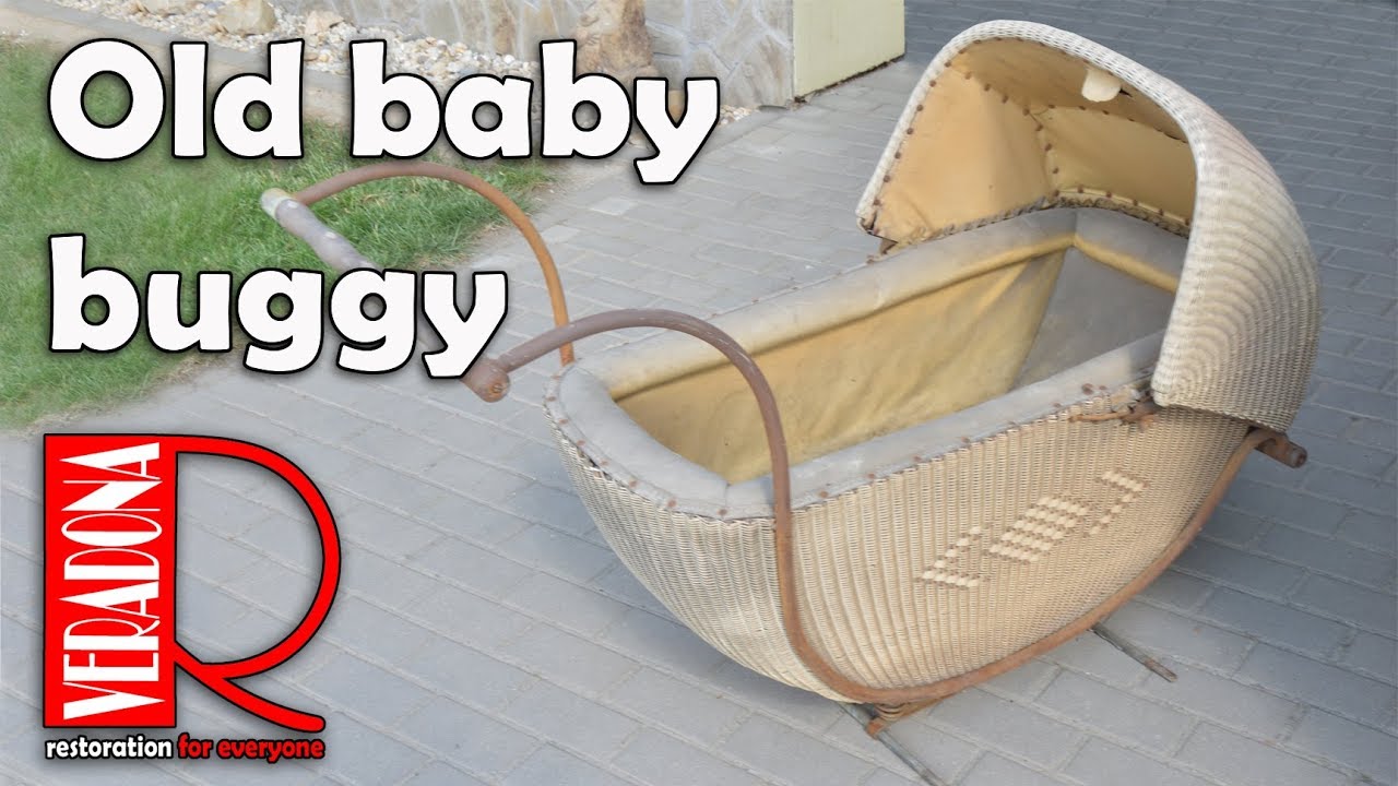 A Old baby buggy [restoration]. Jak opravit starou košatinu DIY - YouTube
