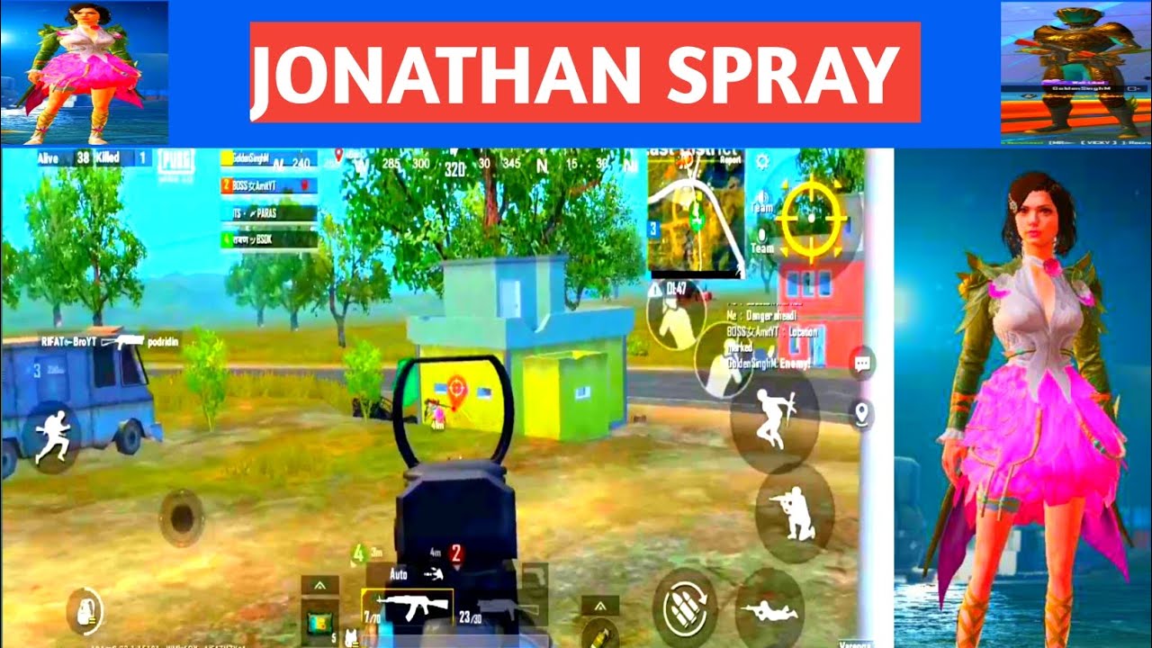 PUBG MOBILE LITE JONATHAN SPRAY @JONATHANGAMINGYT | Jonathan spray ...