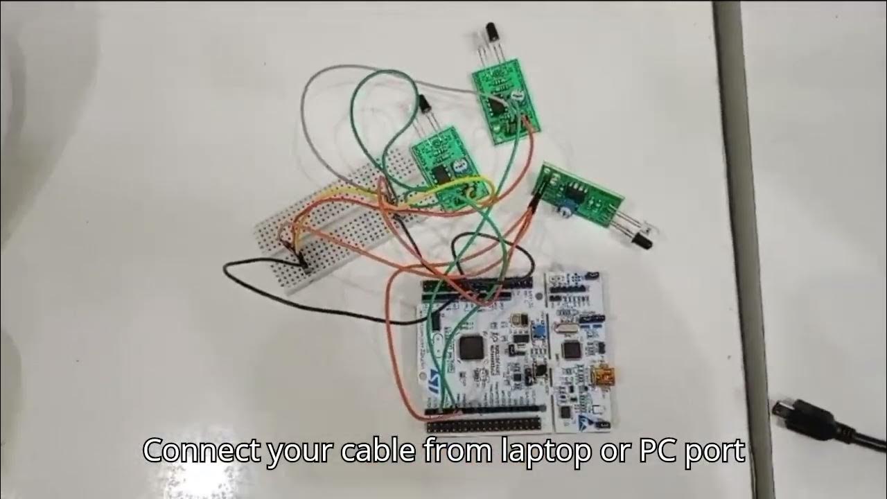 interfacing 3 ir sensors using stm32f446re nucleo board - YouTube