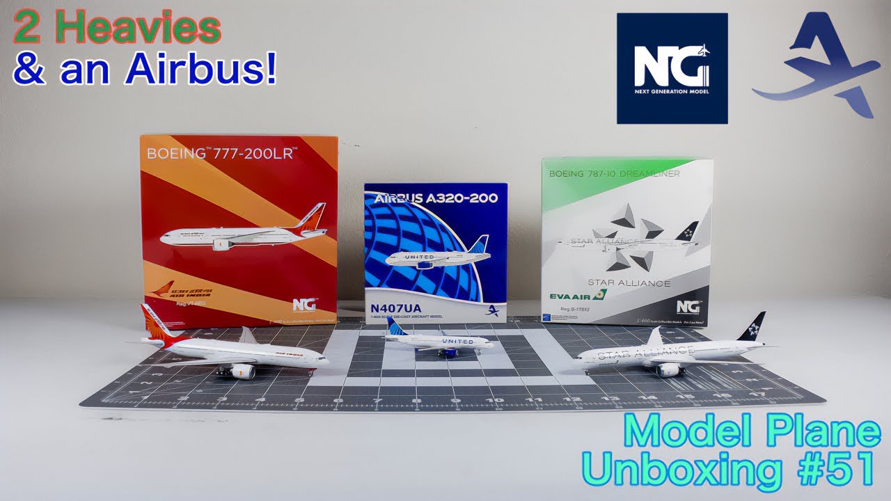 2 NGs & an Airbus!| Altitude Models & NG Models| Model Plane Unboxing ...