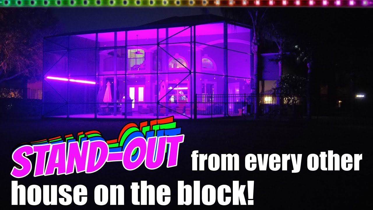 LIGHT Your POOL CAGE, SCREENED PORCH or PATIO with LED LIGHT STRIPS ...