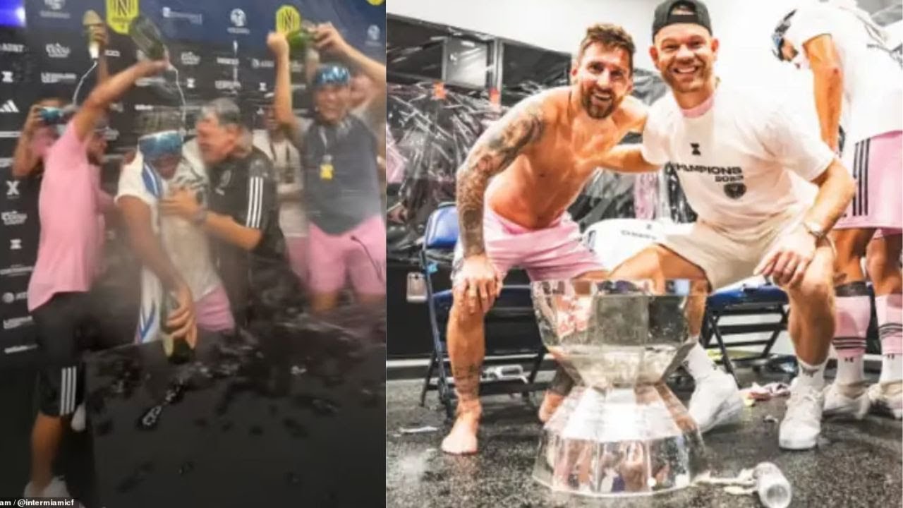 Messi And Inter Miami Listening to Gunna Fukumean In The Locker Room ...