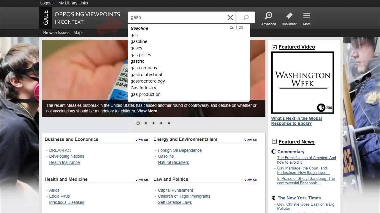 Using Gale's Opposing Viewpoints in Context - Basics - YouTube