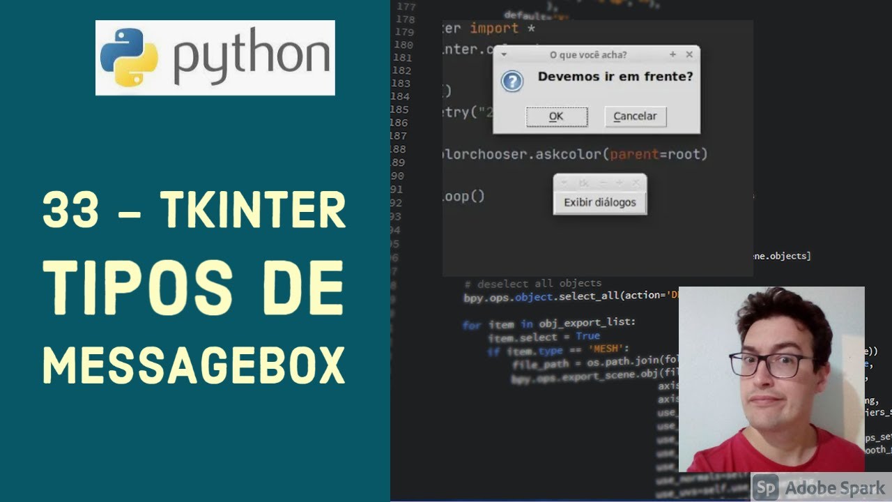Curso Tkinter Aula 33 Tipos De Messagebox Python Youtube