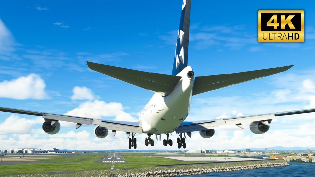 LANDING BOEING 747 Star Alliance in TOKYO Airport - YouTube
