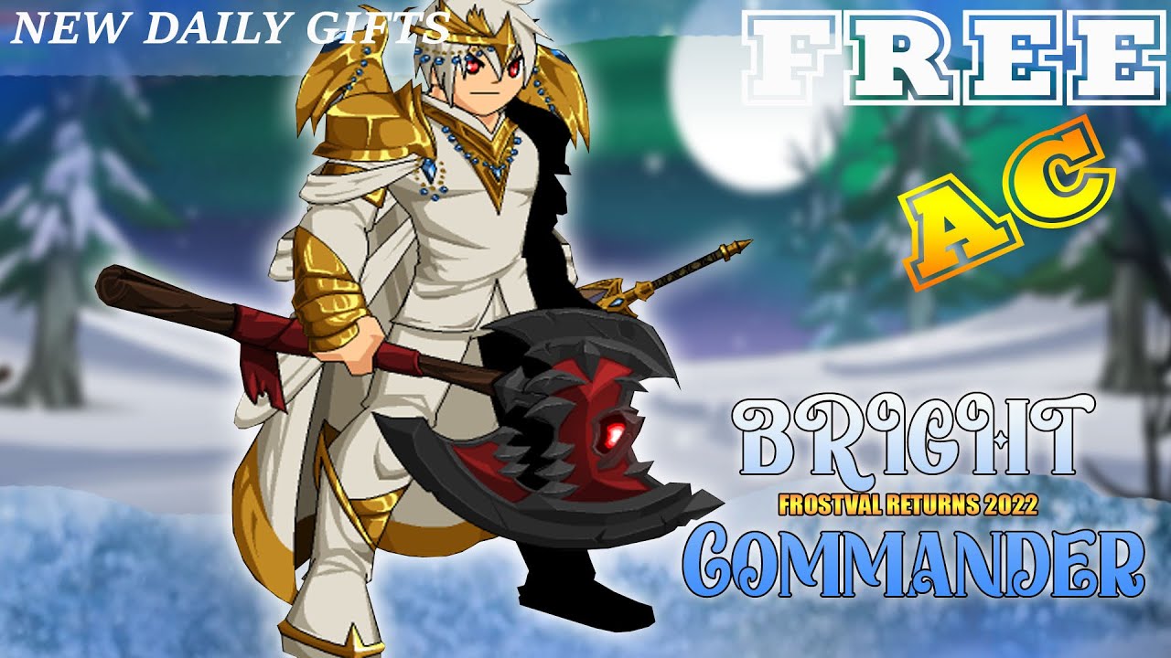 AQW NEW 19 BRIGHT KNIGHT SET & 2 FROSTVAL BARBARIAN AXE l DAILY GIFTS ...
