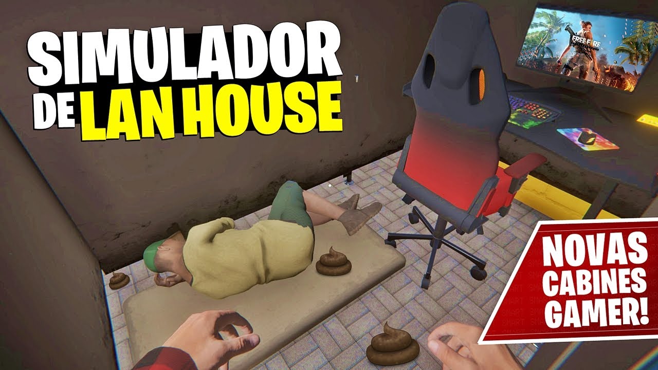 SIMULADOR de LAN HOSE! GANHANDO MUITA GRANA COM AS NOVAS “CABINES GAMER ...