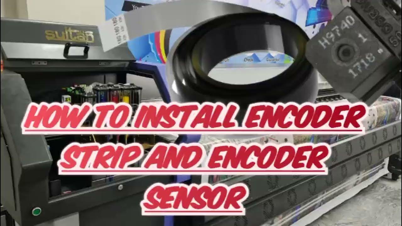 How to install encoder strip and encoder sensor - YouTube