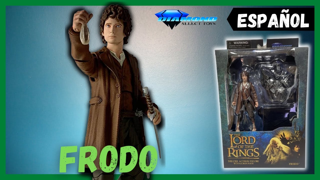 🟢 Frodo Diamond Select Toys Unboxing español BAF Sauron //Figura Frodo ...