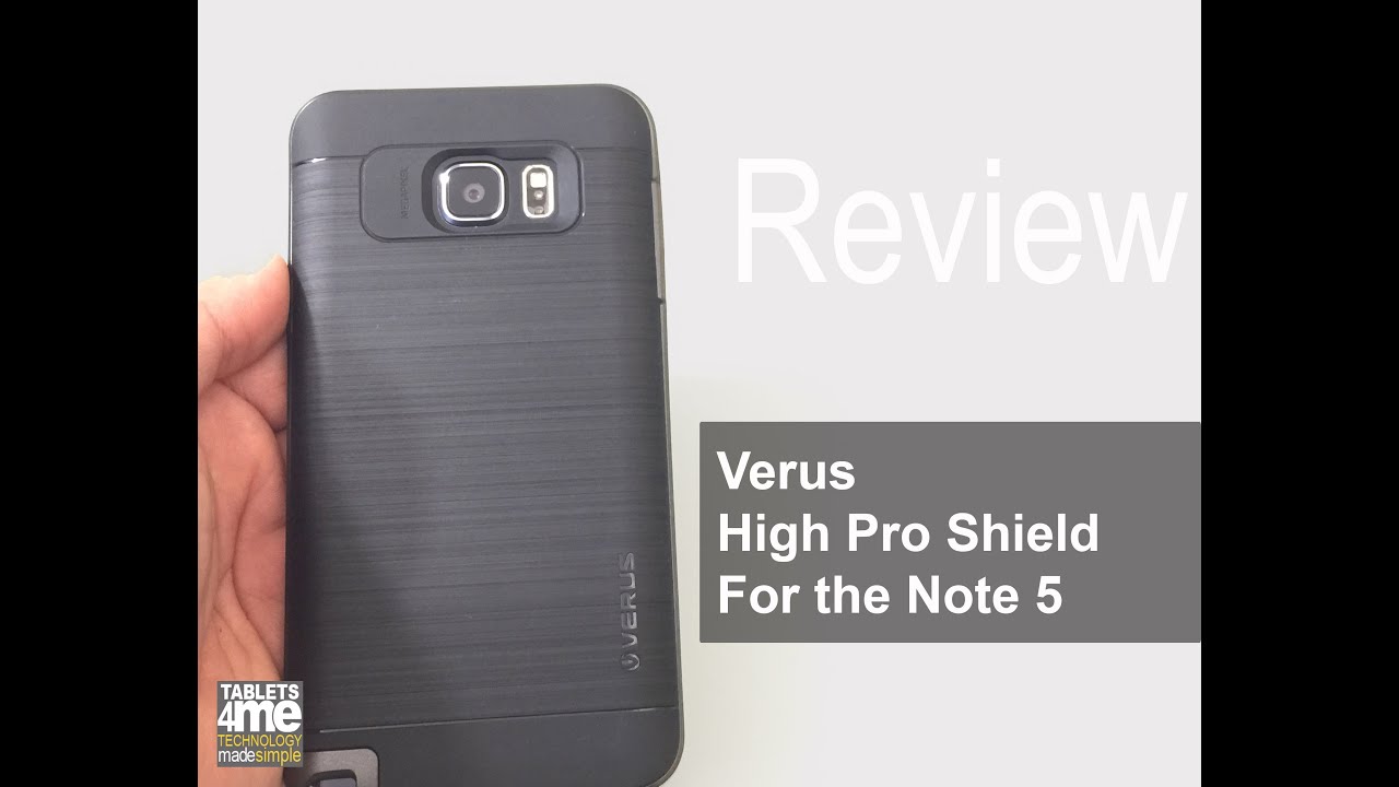 Verus High Pro Shield Case for the Note 5 - YouTube