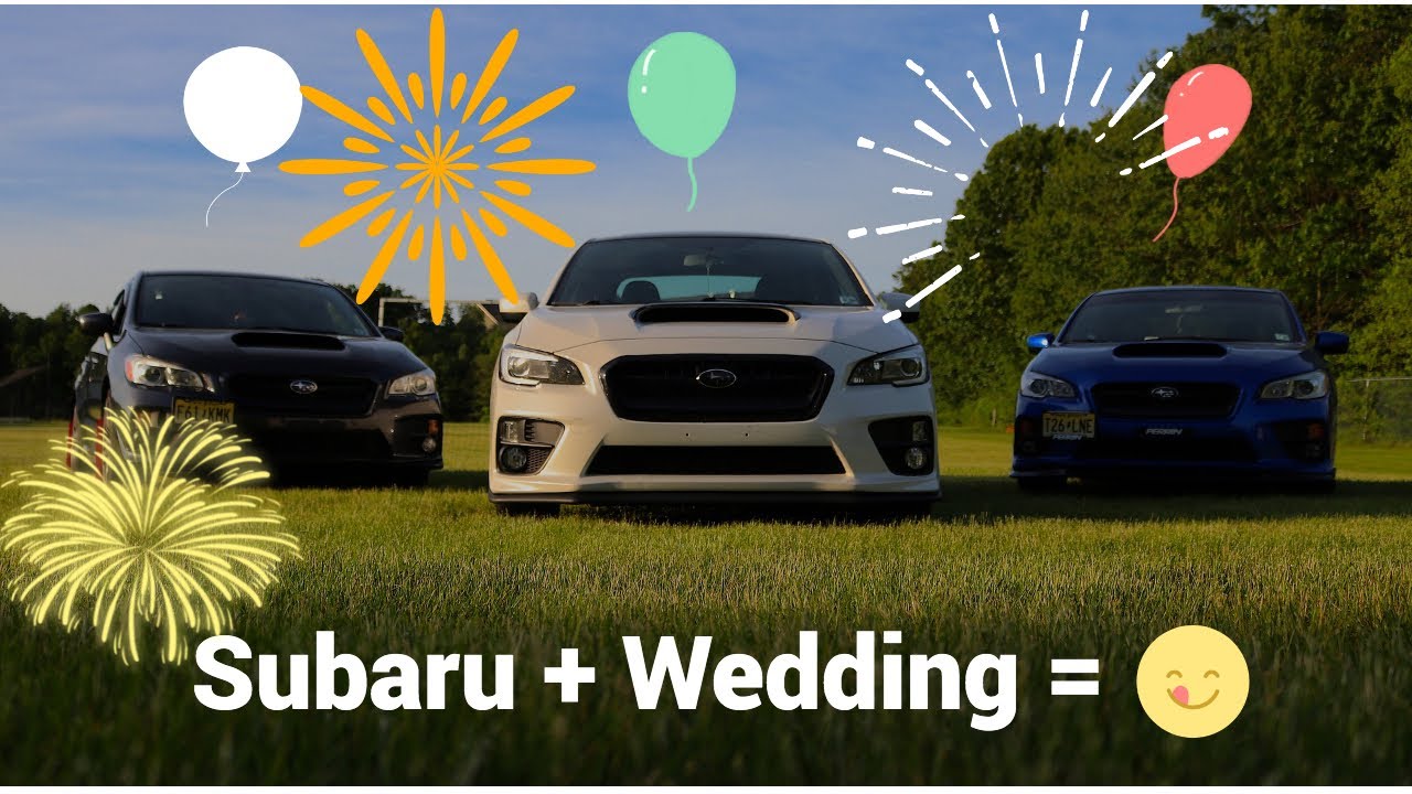 Subaru wedding convoy compilation #1 - YouTube