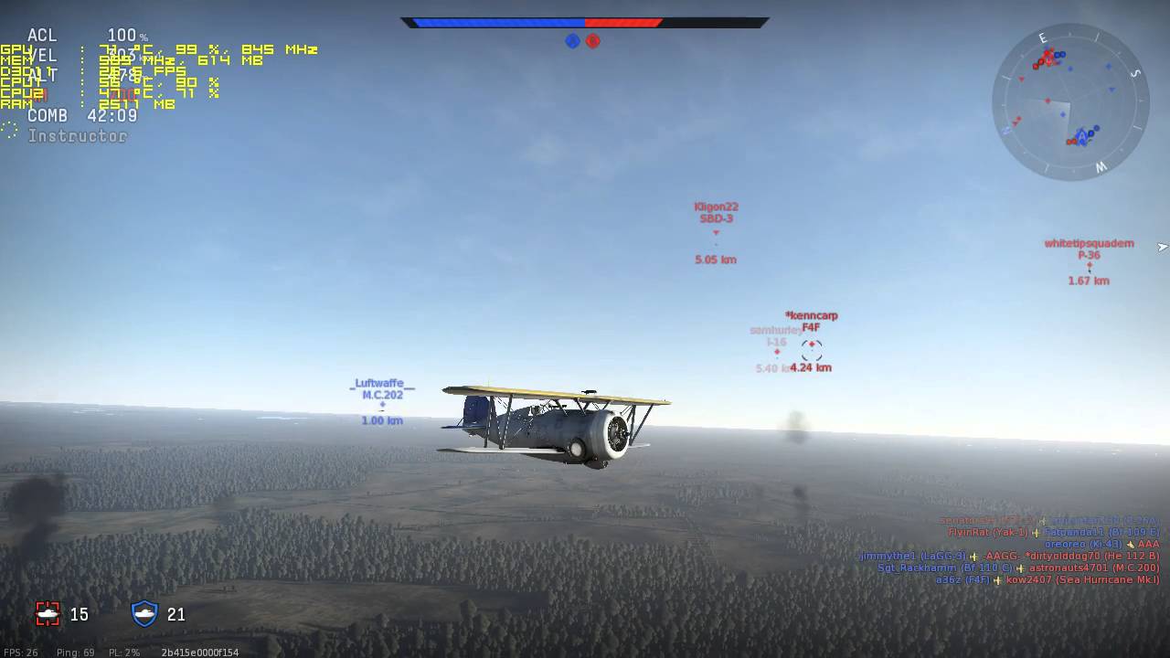 War Thunder Core 2 Duo E7500 + HD 5450 + 4GB RAM + Windows 10 - YouTube