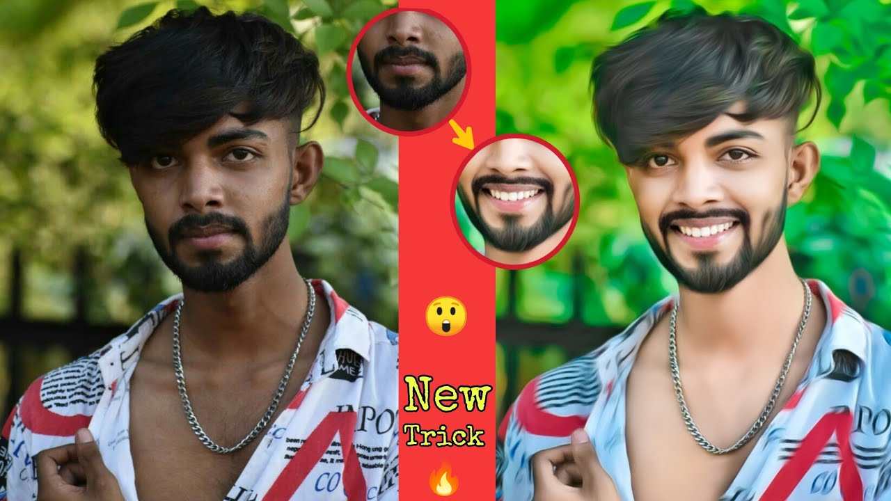 Normal Face To Smile Face Photo Editing | How To Make Normal Face to ...