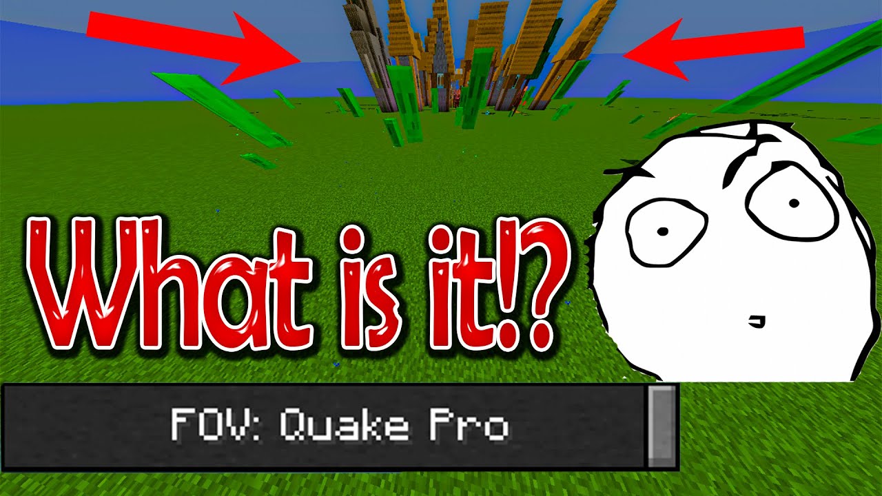 Minecraft, But Your FOV: Quake Pro - YouTube