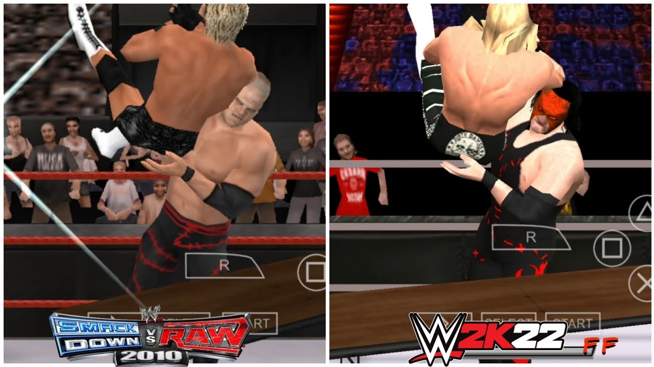 Best Extreme Finishers in WWE Smackdown Vs Raw 2009 PPSSPP Vs WWE 2K22 ...