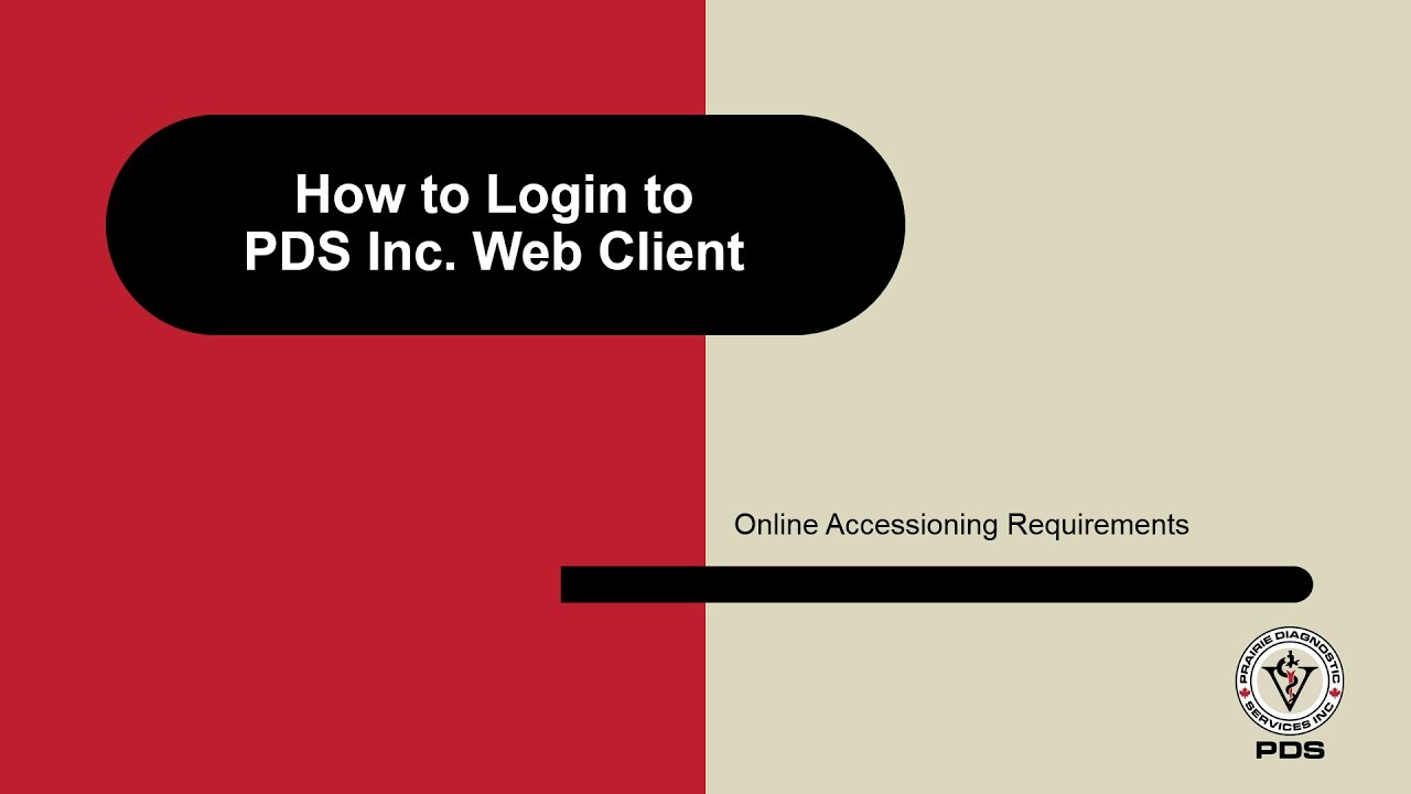 How to Login to PDS Inc. Web Client - YouTube