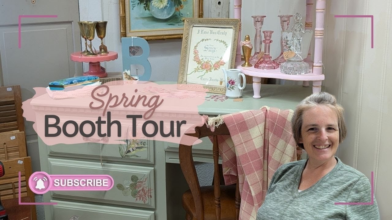 Vintage Vibes for Spring: Styling An Antique Booth | Setting Up My New ...