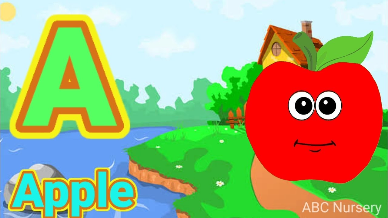 ABC learning@ ABC Nursery || A for Apple || B for ball || C for cat # ...
