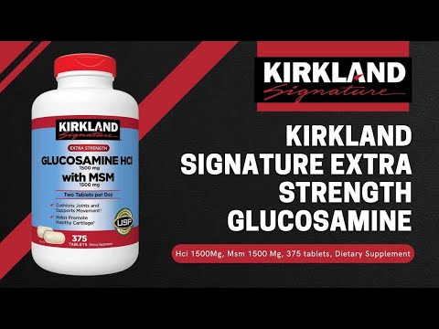 How Kirkland Signature Extra Strength Glucosamine Hci 1500Mg, Msm 1500Mg, 375 tablets Actual Looks