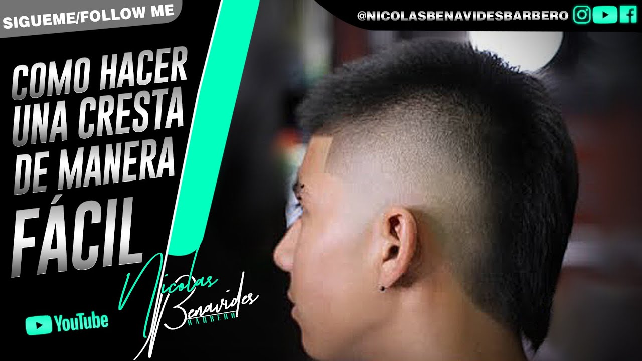 Como Hacer Una Cresta o Mohaw Fade / Tutorial De Barberia - YouTube