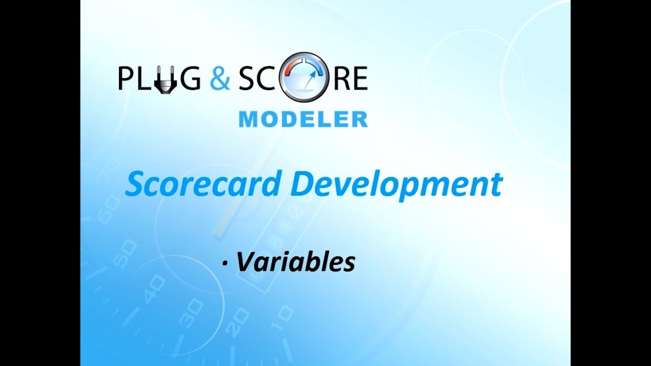 Application of Variables in the Scorecard Development Process - YouTube