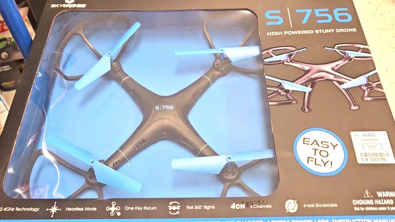 SKYDRONES S-756 HIGH POWERED STUNT DRONE Shop with us at ROSS!!! - YouTube