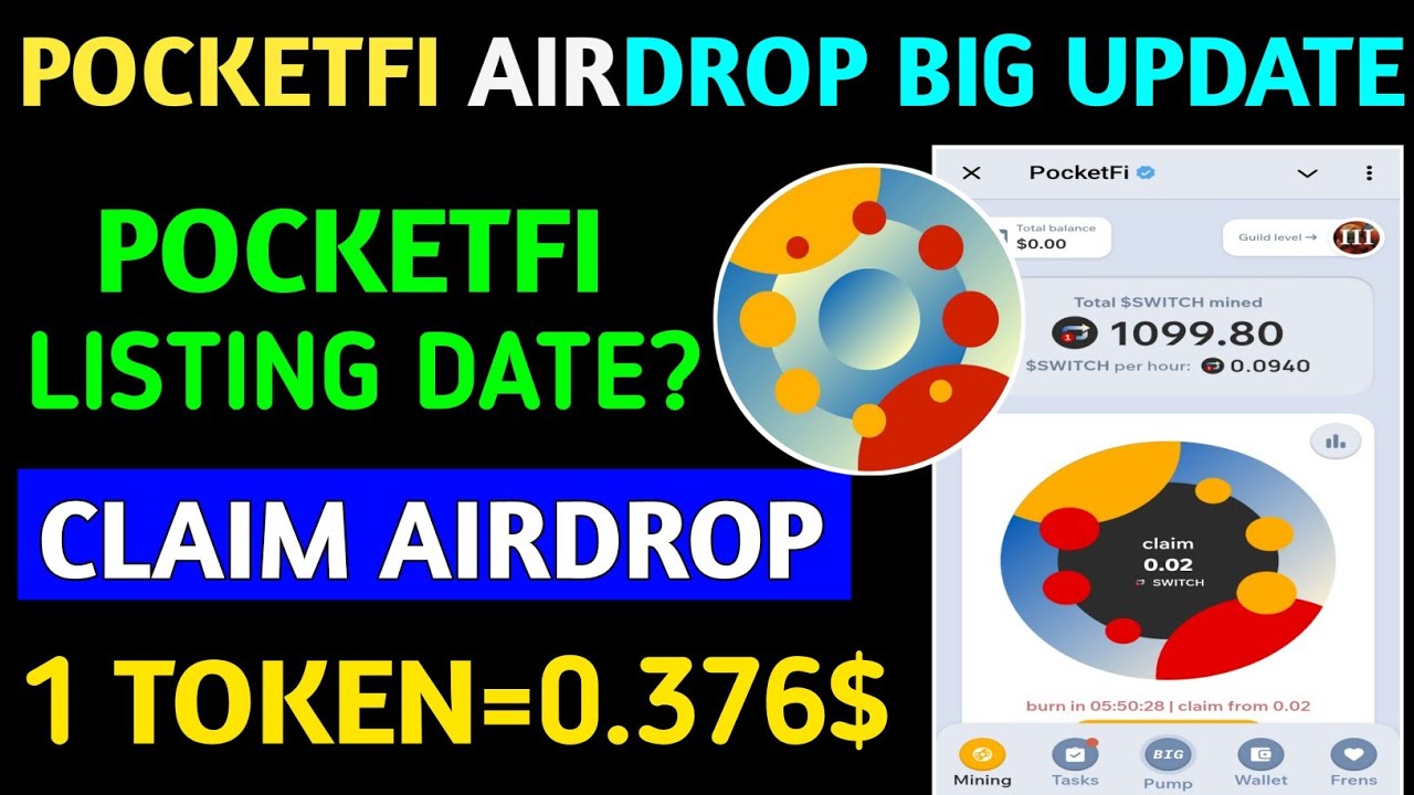 Pocketfi Airdrop Withdrawal || Pocketfi Airdrop New Update || Pocketfi ...